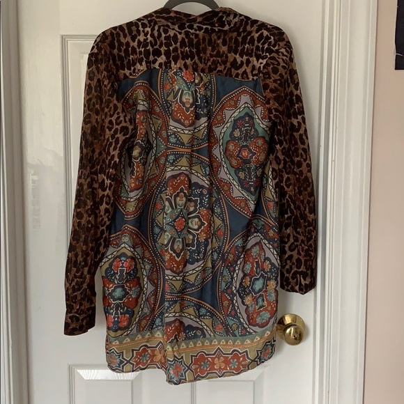 Johnny Was | Tops | Johnny Was Cheetah Shirt | Poshmark
